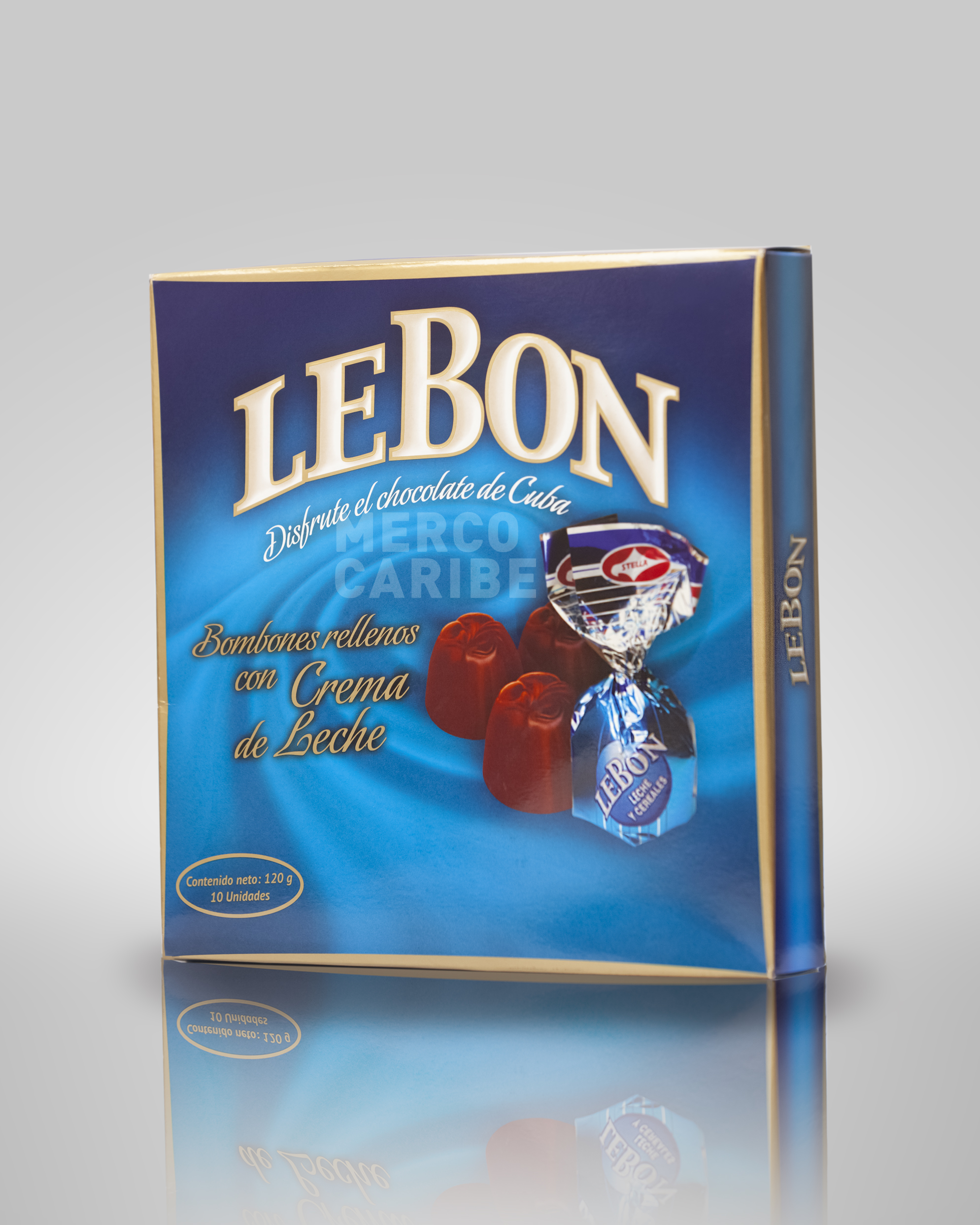 Bombón de Crema de Leche y Cereales (Lebon) caja de 120g (ST)