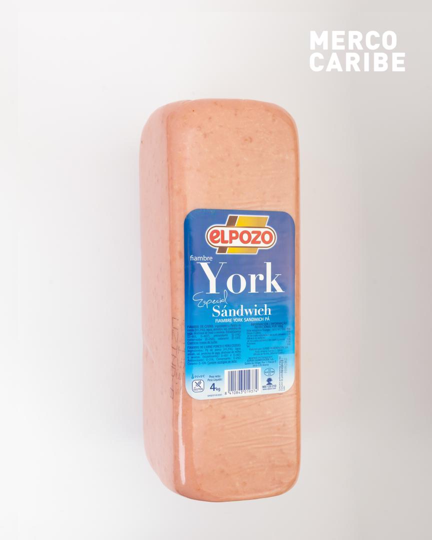 Jamon York Sandwich (El Pozo) pieza de 4 Kg