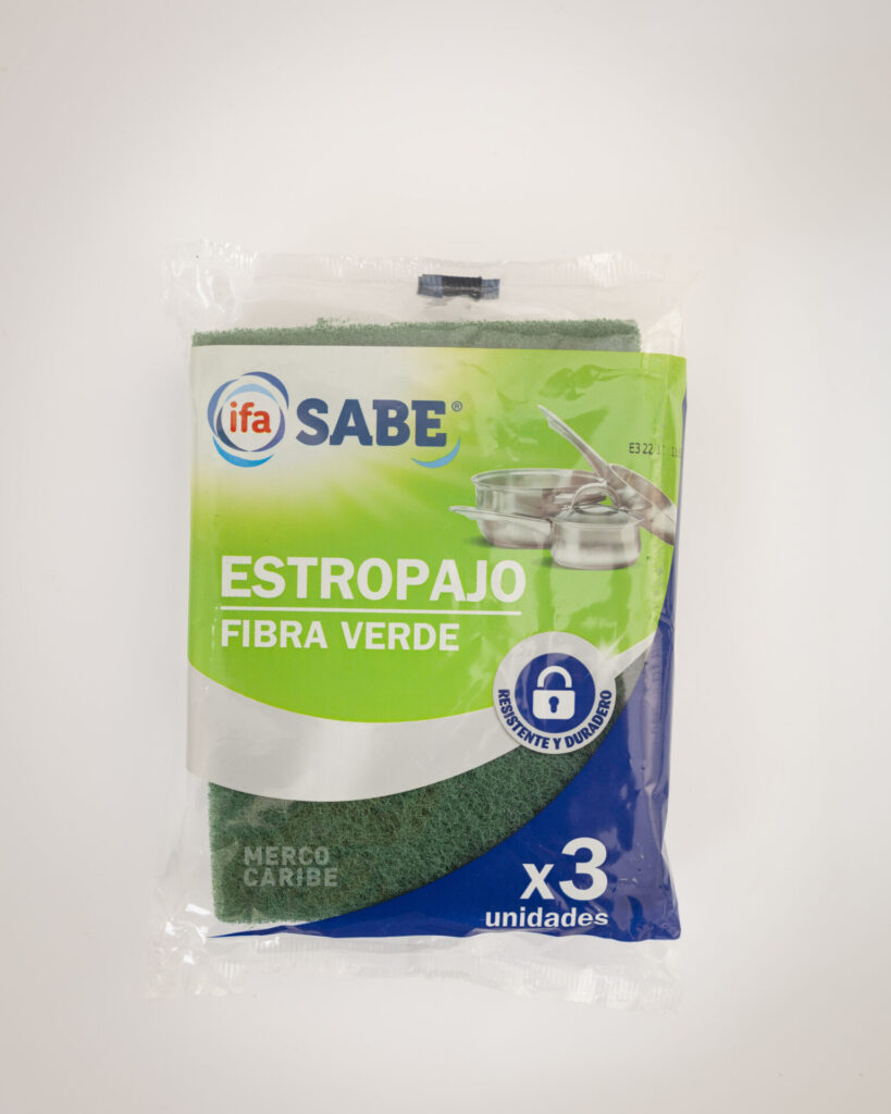 Estropajo Fibra Verde (Ifa Sabe) 3u