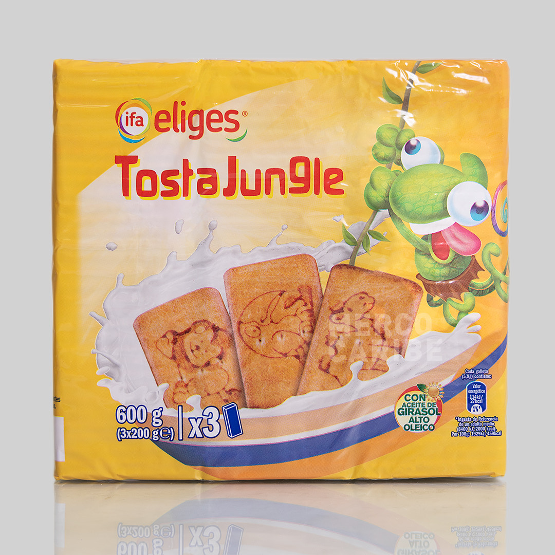 Galletas Tostada Jungle (Ifa Eliges) 3X200 Grs.