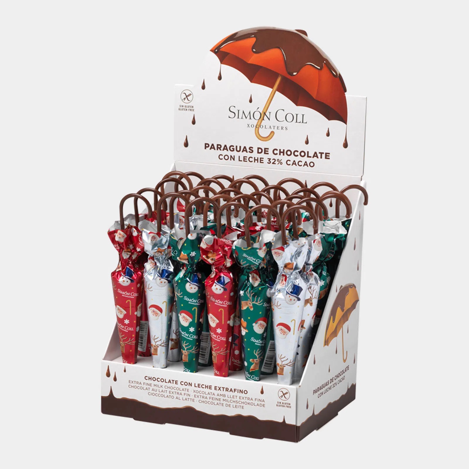 Sombrilla de Navidad de Chocolate (Simon Coll) 35g